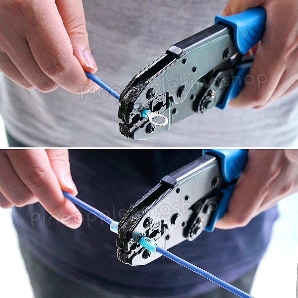 Cable Crimper Electrical Ferrule Ratchet Wire Plier Crimping Tool AU ...