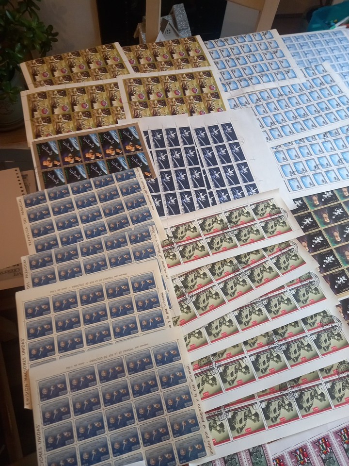 stamps job lot Large Table Full Stamp Sheets | eBay UK