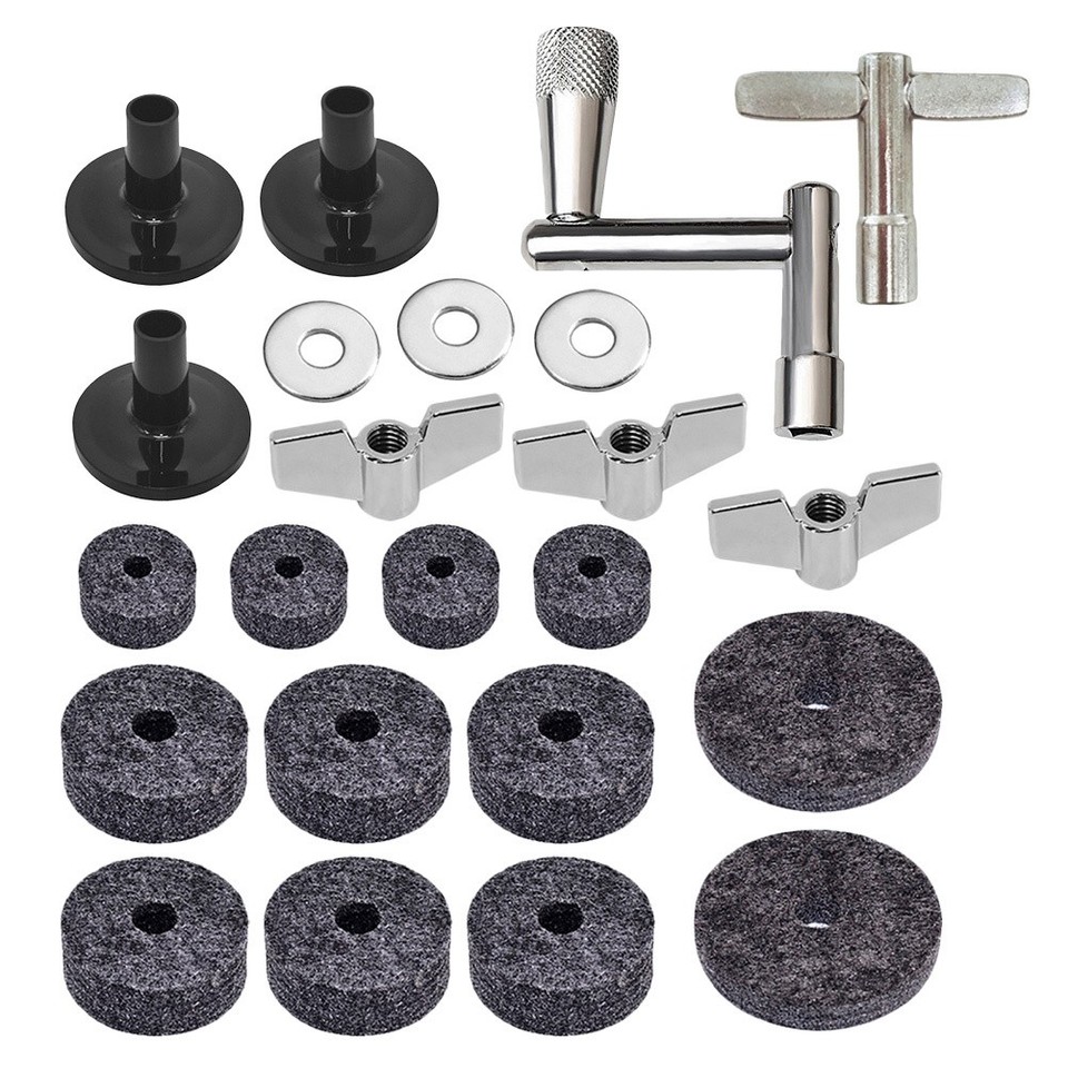 1 Set Practical Drum Kit Felt Pads Set Wing Nuts Drum Supplies Drum Set ...