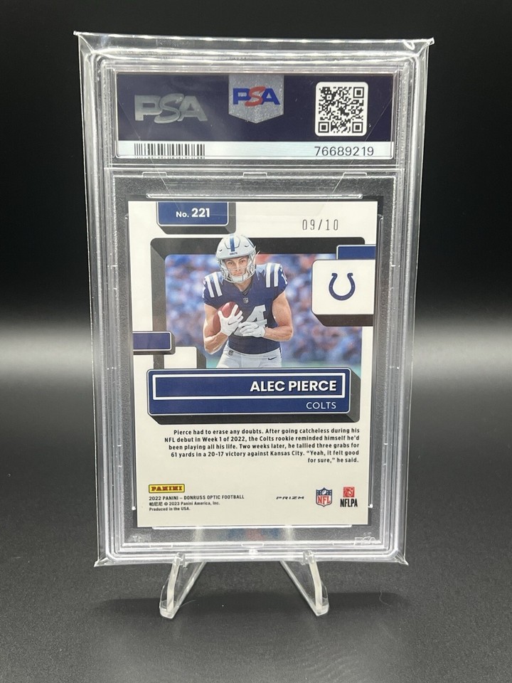 2022 Donruss Optic Alec Pierce Colts Rated Rookie Gold /10 PSA 10 💎 | eBay