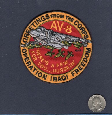 AV-8B AV-8 HARRIER OIF Operation Iraqi Freedom USMC VMA Attack Squadron ...