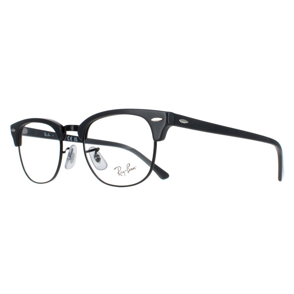 Ray-Ban Glasses Frames RX5154 Clubmaster 8232 Grey on Black Men Women ...