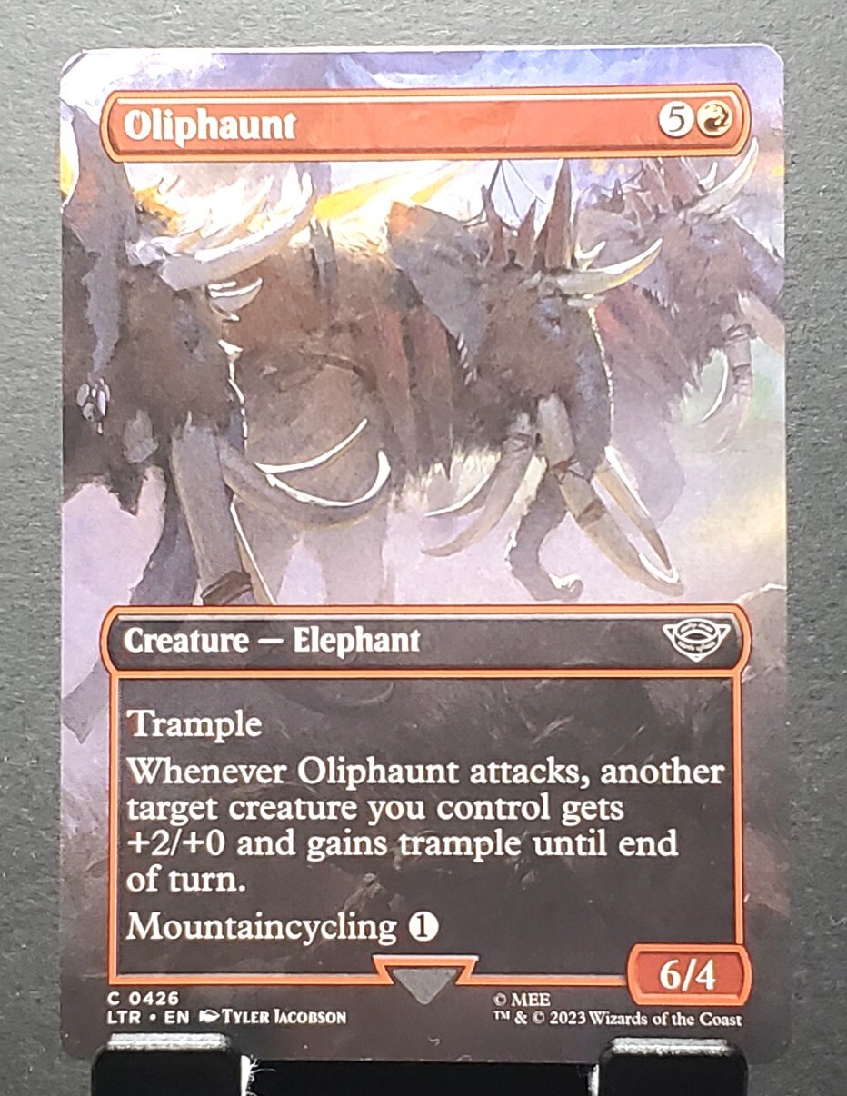 MTG 426 OLIPHAUNT Borderless Lord of the Rings Tales of Middle Earth⚔ ...