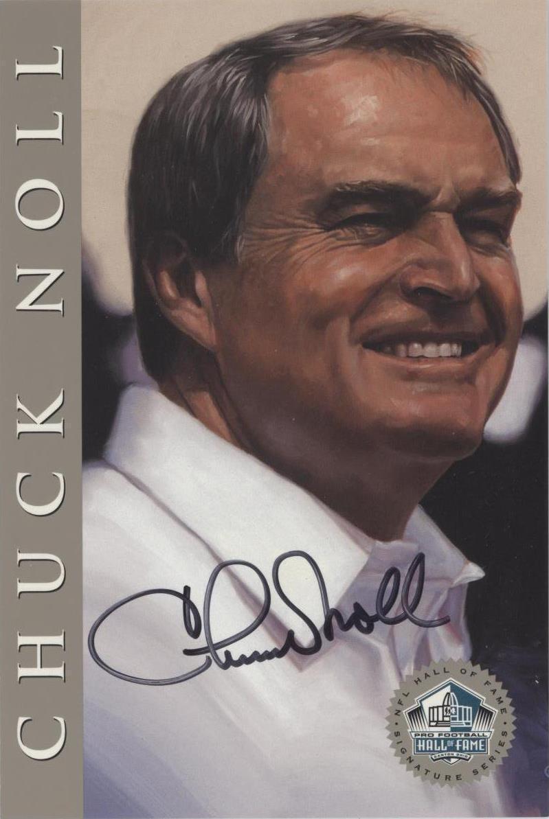 1998 NFL Hall of Fame Signature Series - Chuck Noll Autographs /2500 ...