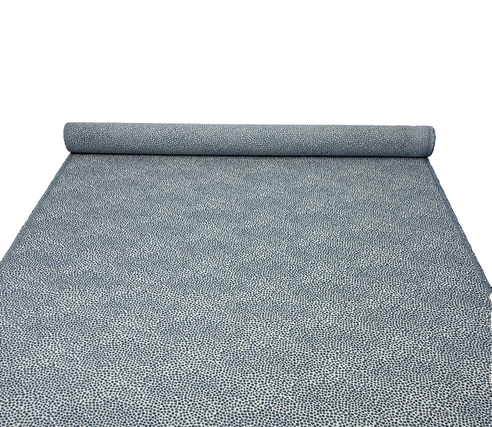 BALLARD DESIGN TULLY TEAL BLUE RAISED ANIMAL SPOT WOVEN FABRIC BY YARD ...