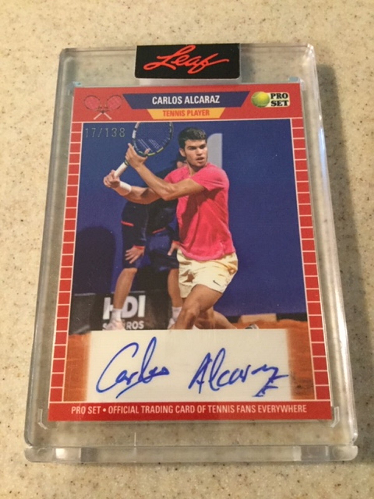 2023 Leaf Pro Set Carlos Alcaraz autograph card - #17/138 - Web ...