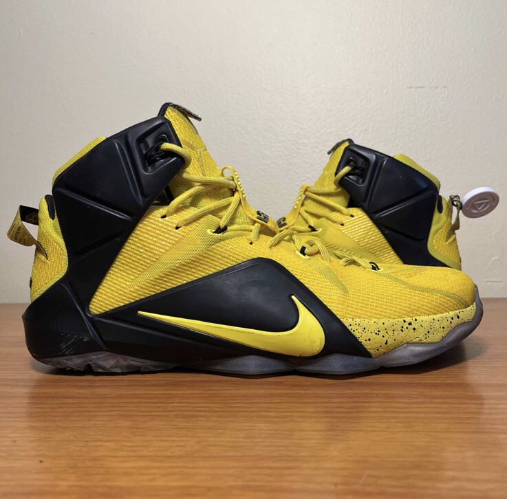 Lebron 12 Black And Yellow
