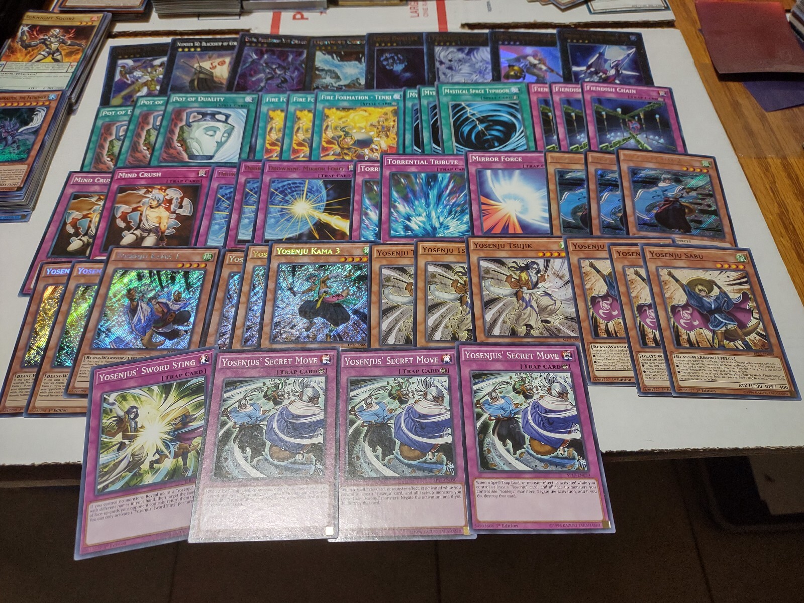 YuGiOh Cards Yosenju Kama 1, 2, 3, Deck Core Lightning Chidori Sabu ...
