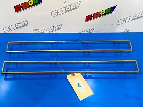 Chrome Rectangle Grill Inserts AAR Cuda Plymouth E-Body Gran Coupe | eBay