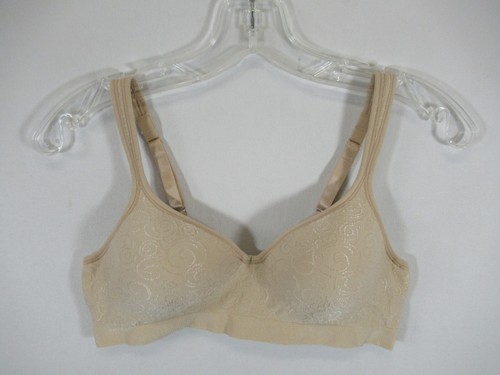 Bali Comfort Revolution Bra 34B Beige Wireless Swirl Pattern 3463 | eBay