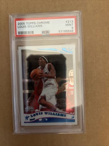 2005-06 Topps Chrome LOUIS LOU WILLIAMS Rookie Card RC #213 PSA 9 MINT ...