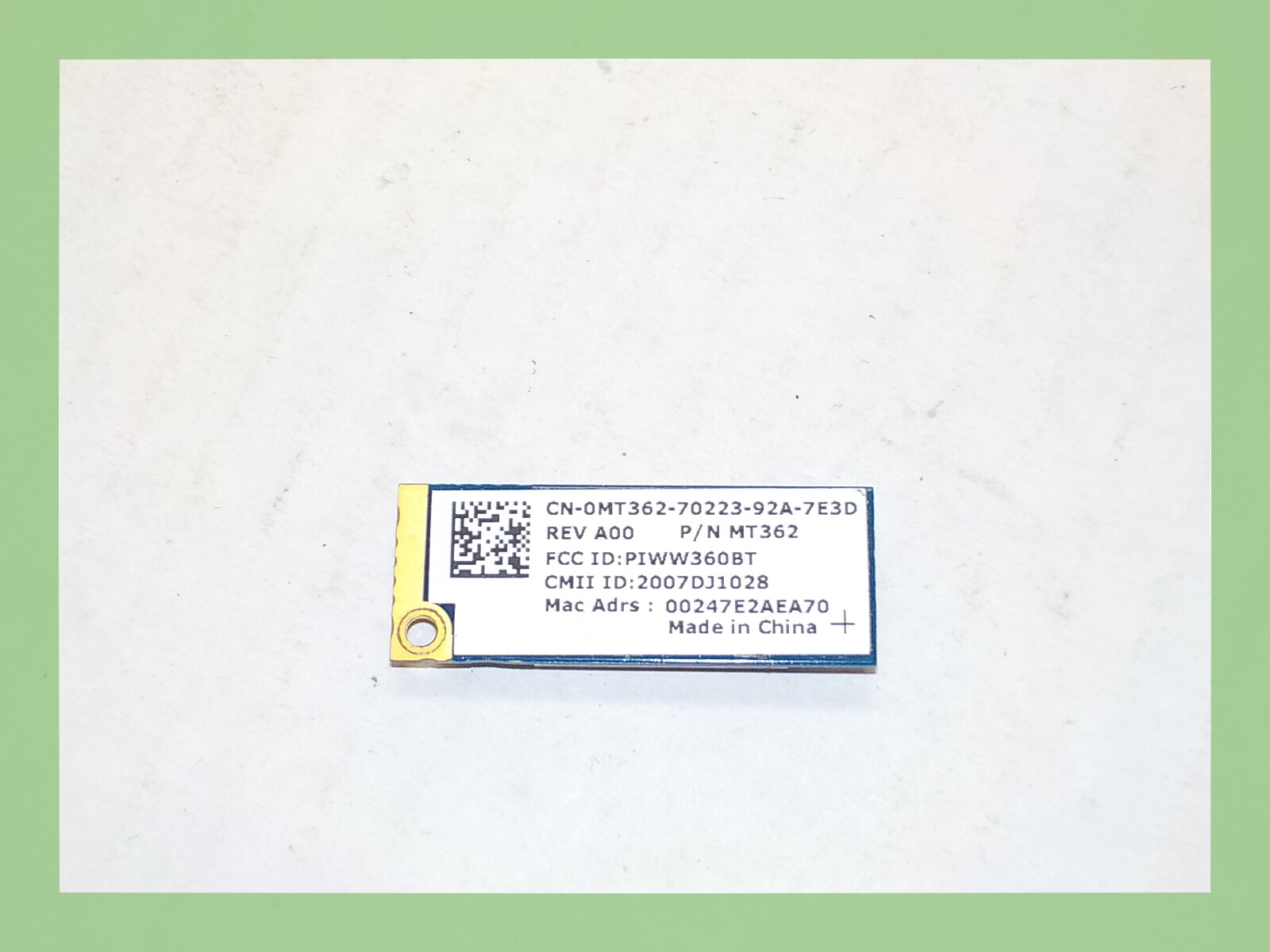 Dell OEM Truemobile 350 Bluetooth Wireless 2.0 Internal Module - MT362 ...