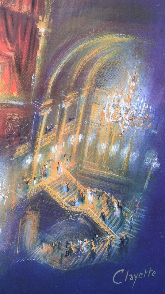 PIERRE CLAYETTE LA COMEDIE FRANCAISE EXHIBITION ART POSTER PRINT PARIS ...