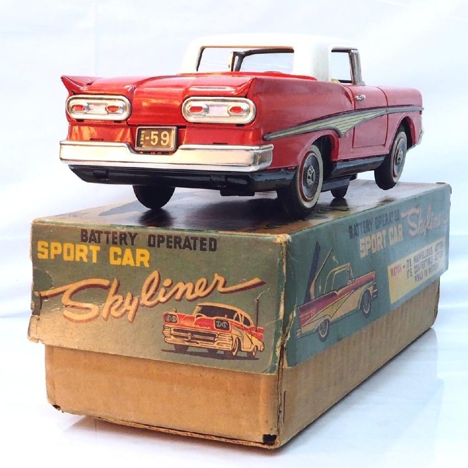 Nomura Toy FORD FAIRLANE 500 Skyliner CAR Showa Retro Tin Vintage ...