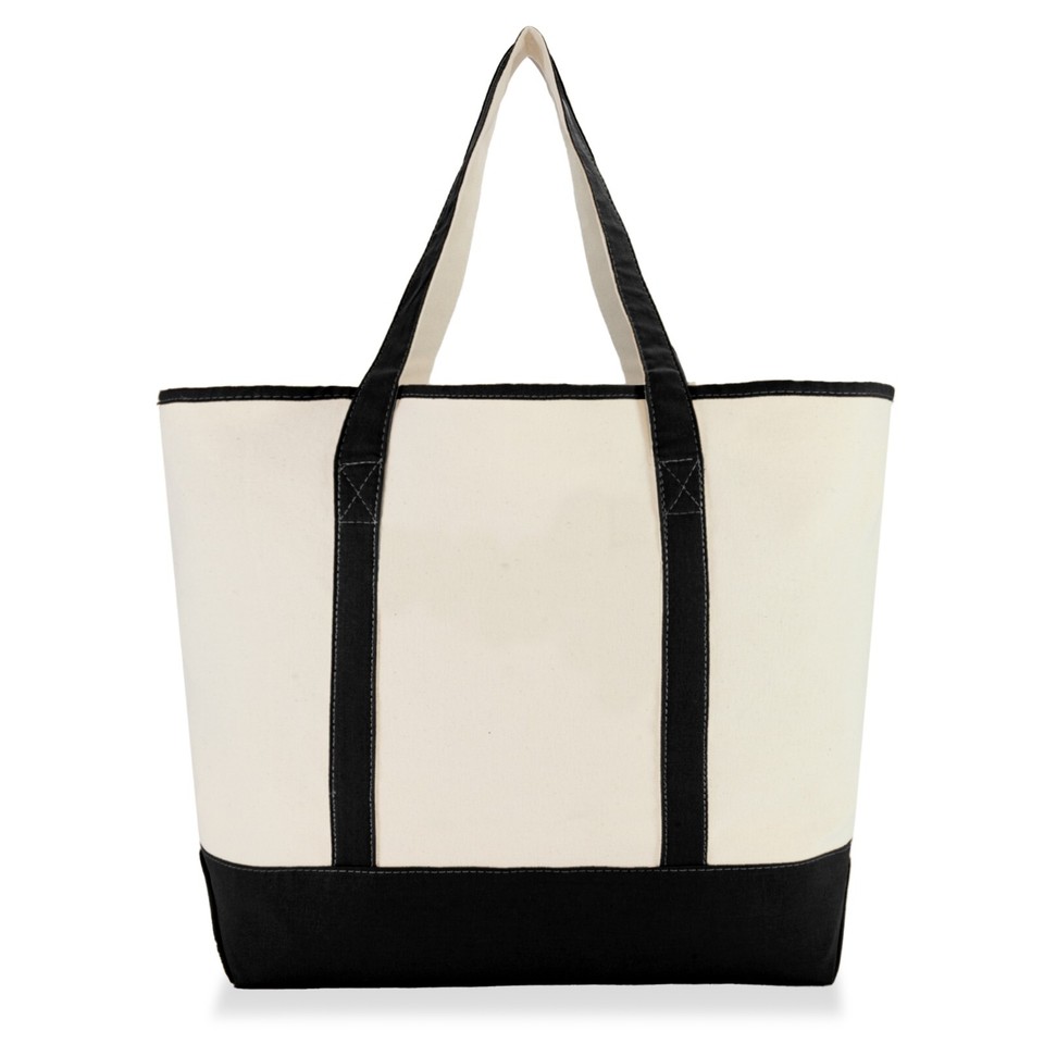 22" Extra Large Open Top Shopping Tote Grocery Bag with Outer Pocket | eBay