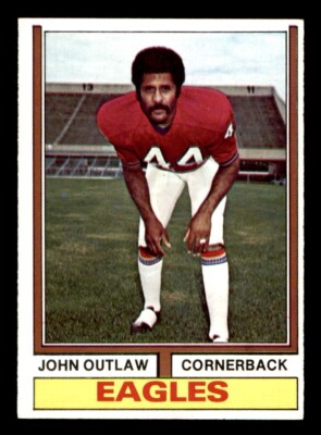1974 Topps Football #354 John Outlaw NM *d3 | eBay