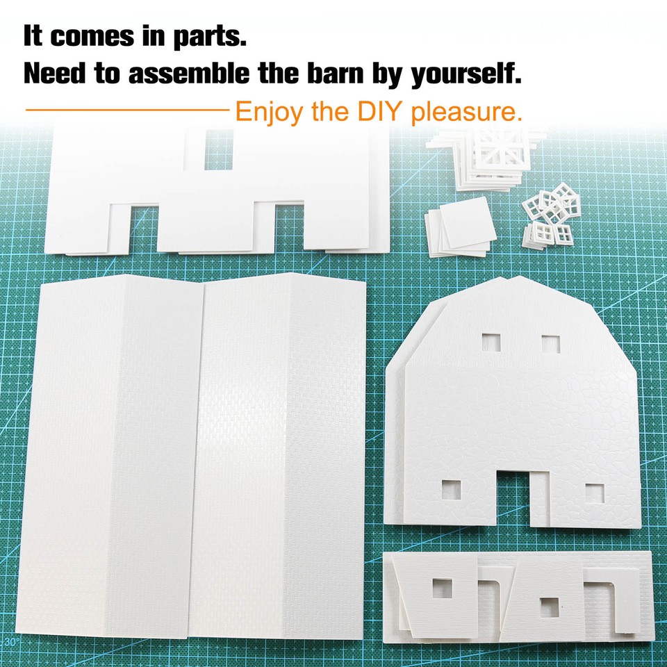 HO Scale Not-built Farm Model Railroad Building Kit DELUXE BARN CHICKEN ...