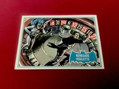 1966 Topps Batman Blue Bat Card # 12 - RENEGADE ROULETTE - NEAR MINT | eBay