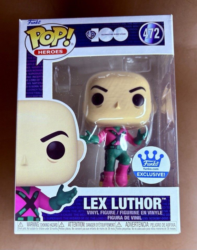 Funko Pop! Heroes WB 100 - Lex Luthor - Funko Shop Exclusive #472 | eBay
