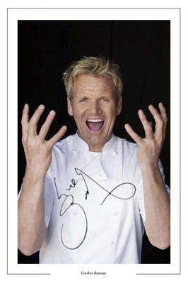 GORDON RAMSAY AUTOGRAPH SIGNED PHOTO PRINT HELLS KITCHEN NIGHTMARES | eBay