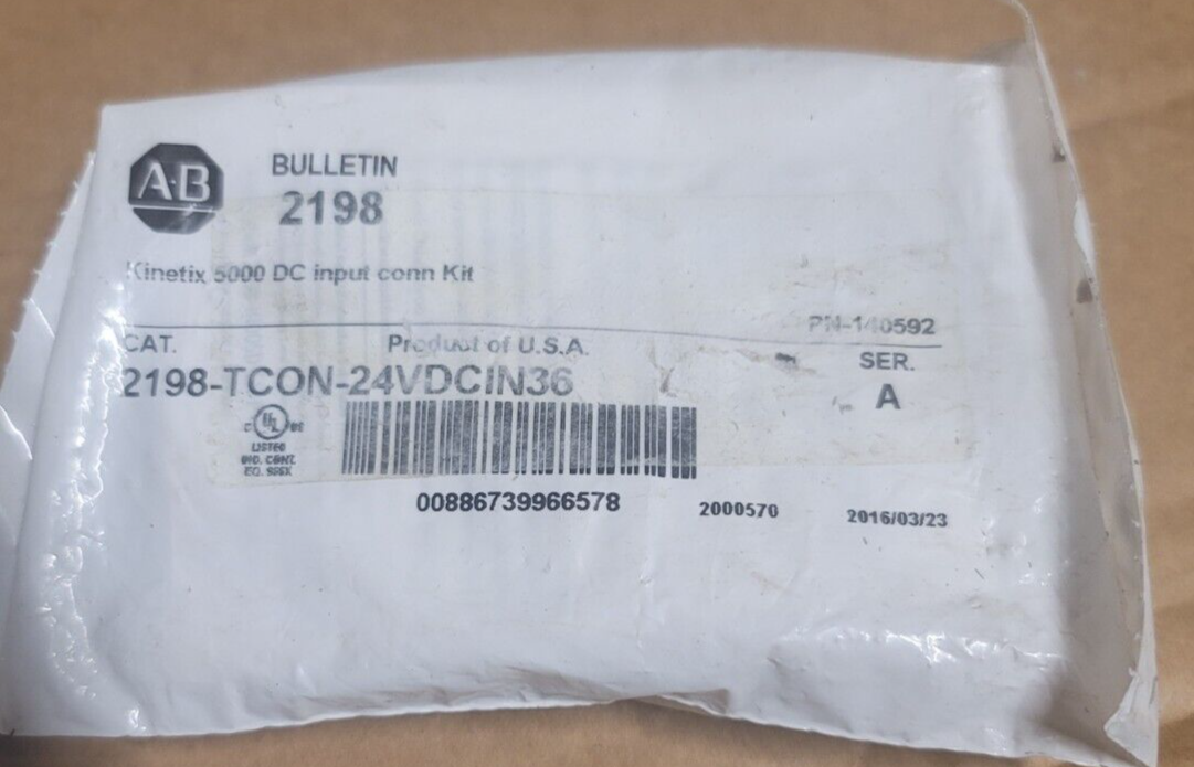 Allen-Bradley 2198-tcon-24vdcin36 Kinetix 5000 Input Conn Kit Series a ...
