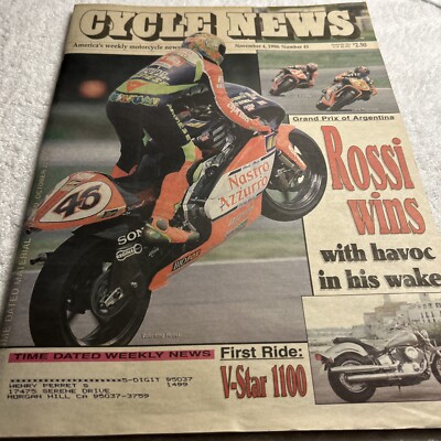 Cycle News Magazine November 4, 1998 | eBay