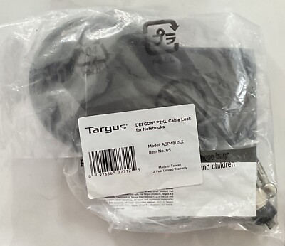 Targus DEFCON P2KL Cable Lock for Notebooks (ASP48USX) | eBay