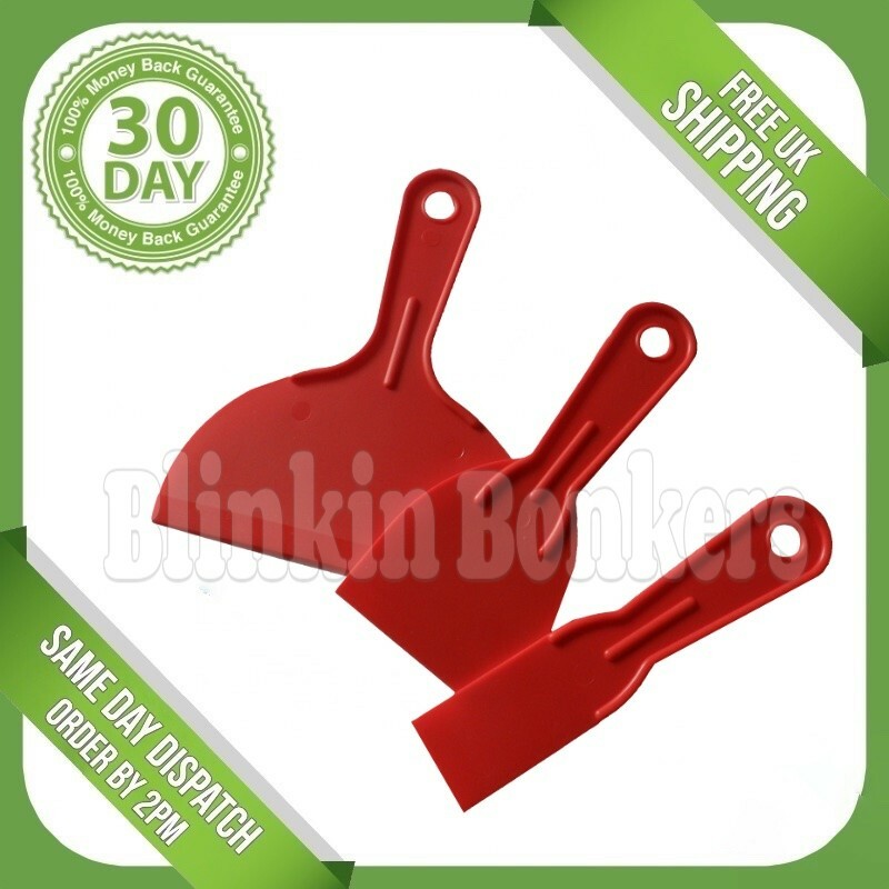 3 FLEXIBLE BLADE PUTTY KNIFE WINDOW GLASS DOOR BEAD GLAZING SHOVEL ...