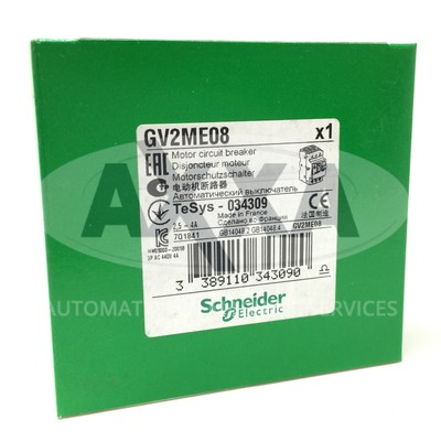 Motor circuit Breaker GV2ME08 034309 Schneider 2.5-4.0A GV2-ME08 | eBay