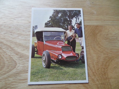 1965 DONRUSS SPEC SHEETS HOT ROD CARS BUBBLE GUM CARD # 40 CHEVY & VW ...