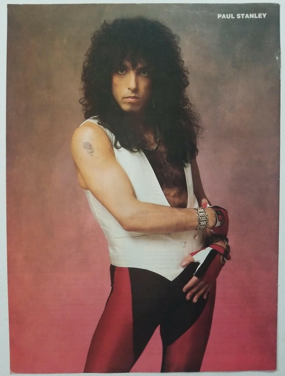 KISS / PAUL STANLEY CRAZY NIGHTS /FULL PAGE PHOTO PINUP POSTER MAGAZINE ...