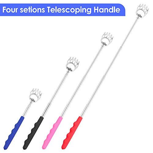 4Pack Extendable Bear Claw Telescoping Back Scratcher Metal Retractable ...