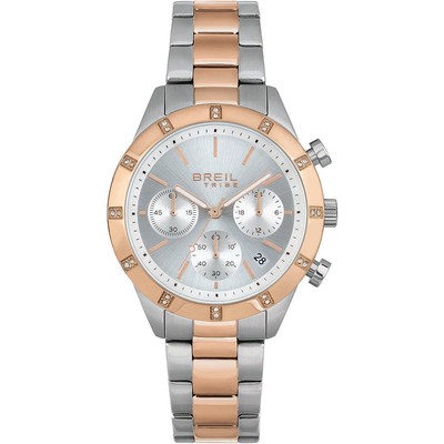 Womens Wristwatch BREIL Tribe DAZZLE EW0520 Chrono Stainless Steel Gold ...