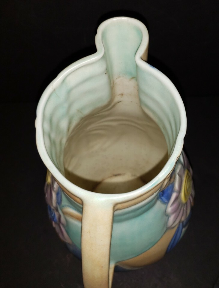 Antique 1935 Beswick ware Art Deco Flower Butterfly Ceramic Handle ...