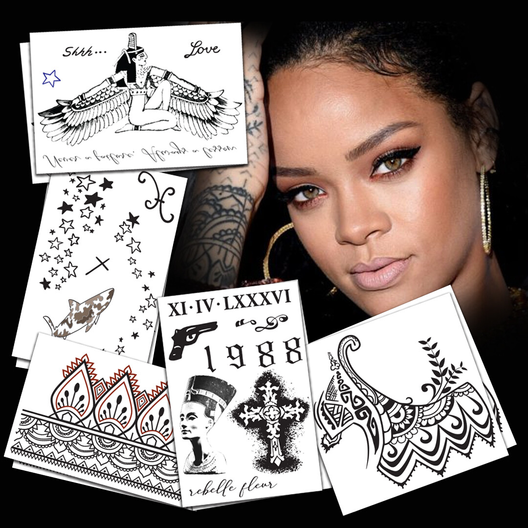 Rihanna Hand Tattoos