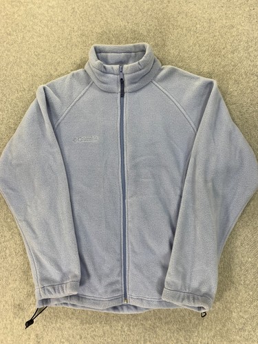 Columbia Midweight Full Zip Fleece Jacket (Women's Medium) Light Blue ...