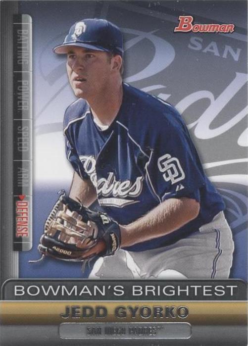 2011 Bowman - Bowman's Brightest Jedd Gyorko #BBR25 (RC) for sale ...