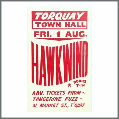 Hawkwind 1975 Torquay Town Hall Concert Poster (UK) | eBay UK