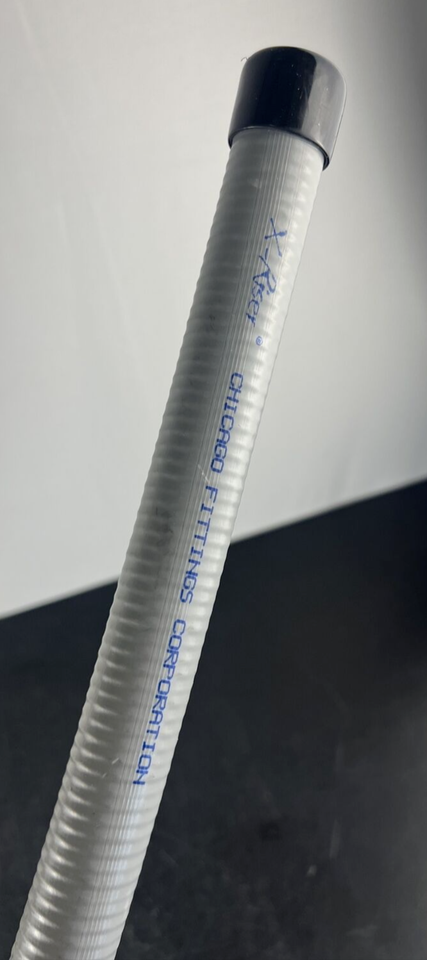 Chicago Fittings XR-10B-12-36-L-ZDC X-Riser Gas Line Hose 1/2" CTS x 3/ ...