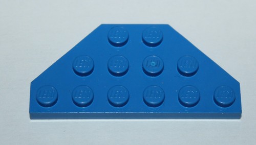 Lego Blue Wedge Plate 3x6 Cut Corners ref 2419 set 8106 6977 10131 7146 ...