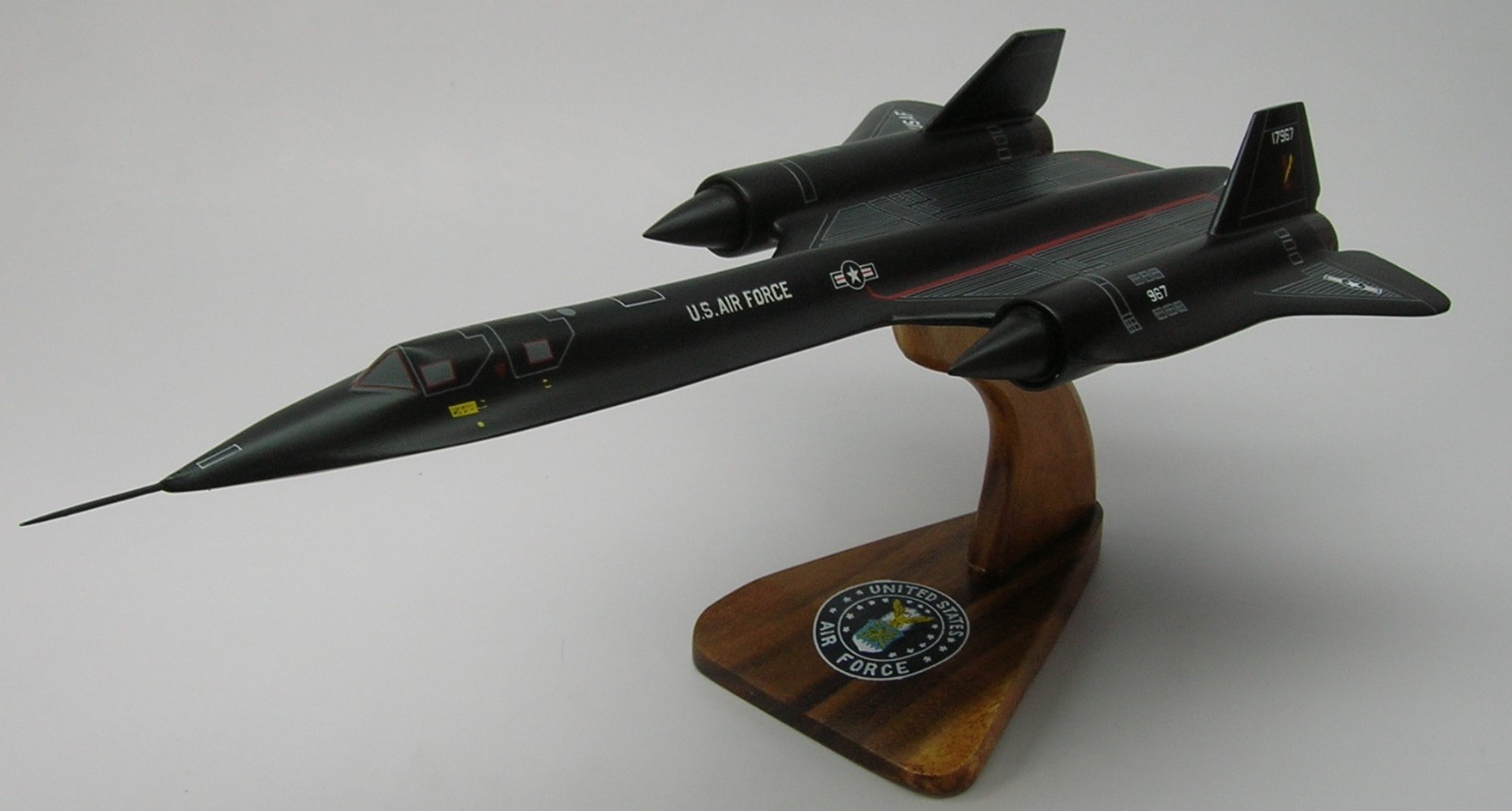 SR-71 Blackbird NASA SR71 US Air Force NASA Airplane Desk Wood Model ...