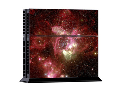 Sony PS4 Console and Controller Skins -- Red Space Design Nebula (#392 ...