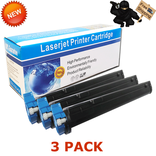 3 PK Okidata Toner Cartridge #43502301 Compatible Oki B4400 B4500 B4550 ...