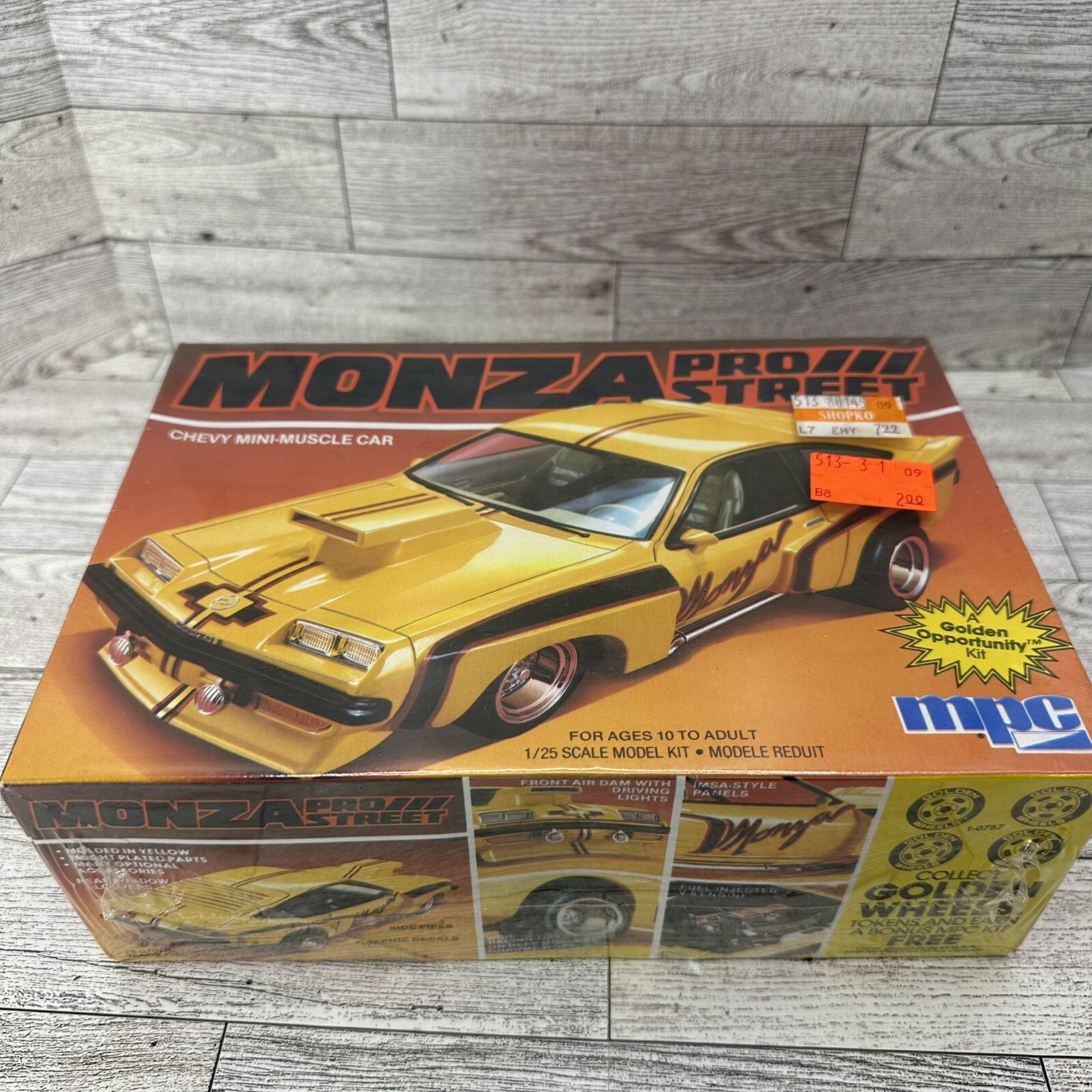 Vtg MPC 1984 Chevy Monza Pro Street Factory Sealed Model Kit 1:25 1 ...