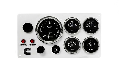 CUMMINS Marine Engine Instrument Panel, Pre-wired - Made in USA | eBay