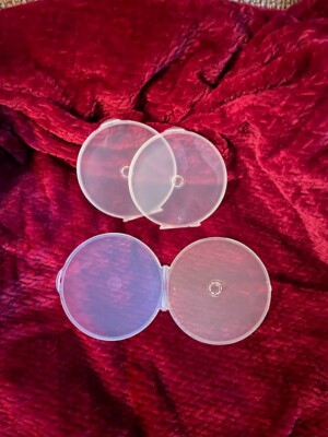 6 Pack Slim Milky Clear C Shell Clam CD DVD Poly Jewel Case see through ...