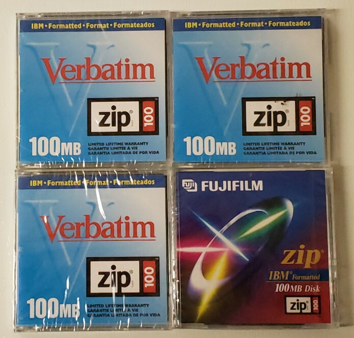 100 MB Zip disks - IBM format - NOS in Unopened, sealed jewel case ...
