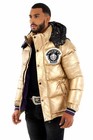 Avenue George V Paris Men's Gold Puffer With Hood Winter Warm Coat | eBay