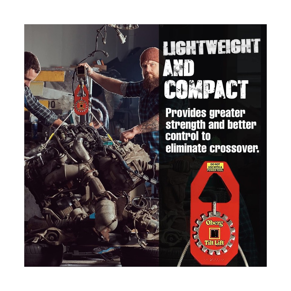 Oberg Tilt Lift - Engine Hoist Sling | No Chain Hoist Hassle | 1 Ton ...