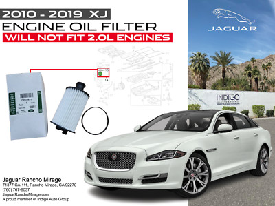 2010-2019 JAGUAR XJ Genuine Factory OEM Engine Oil Filter XJ-C2D3670 | eBay